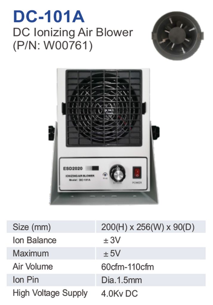 DC-101A DC Ionizing Air Blower